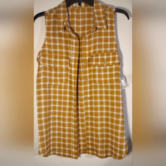 Ultra Flirt | Tops | Button Up Flannel Tank | Poshmark